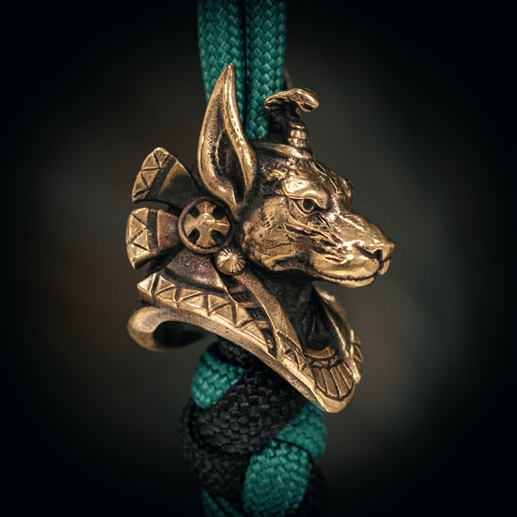 Ancient Egyptian Death Anubis God: Paracord beads for jewelry making ...