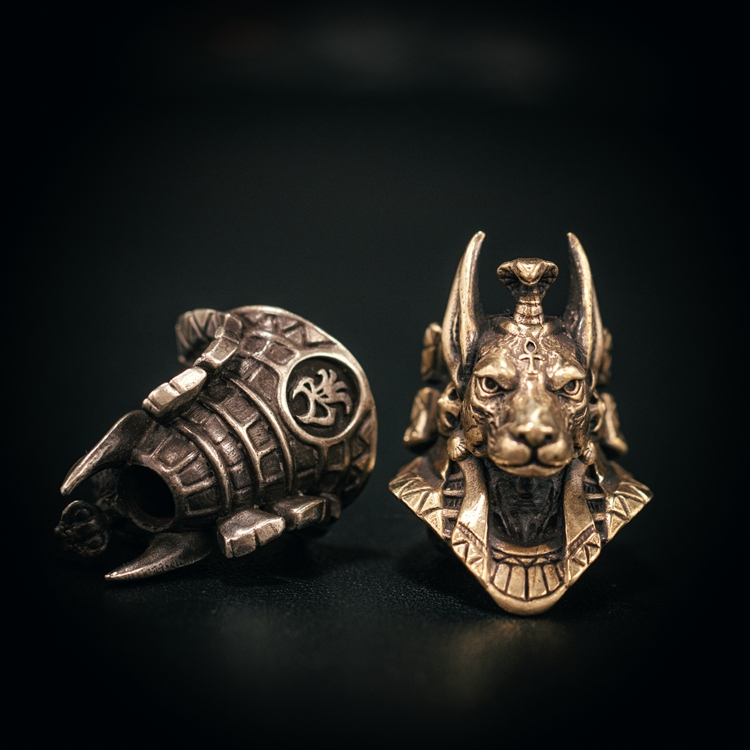 Ancient Egyptian Death Anubis God: Paracord beads for jewelry making ...