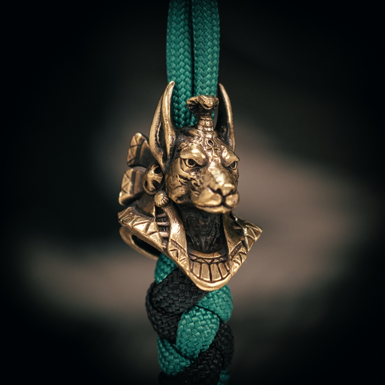 Ancient Egyptian Death Anubis God: Paracord beads for jewelry making ...