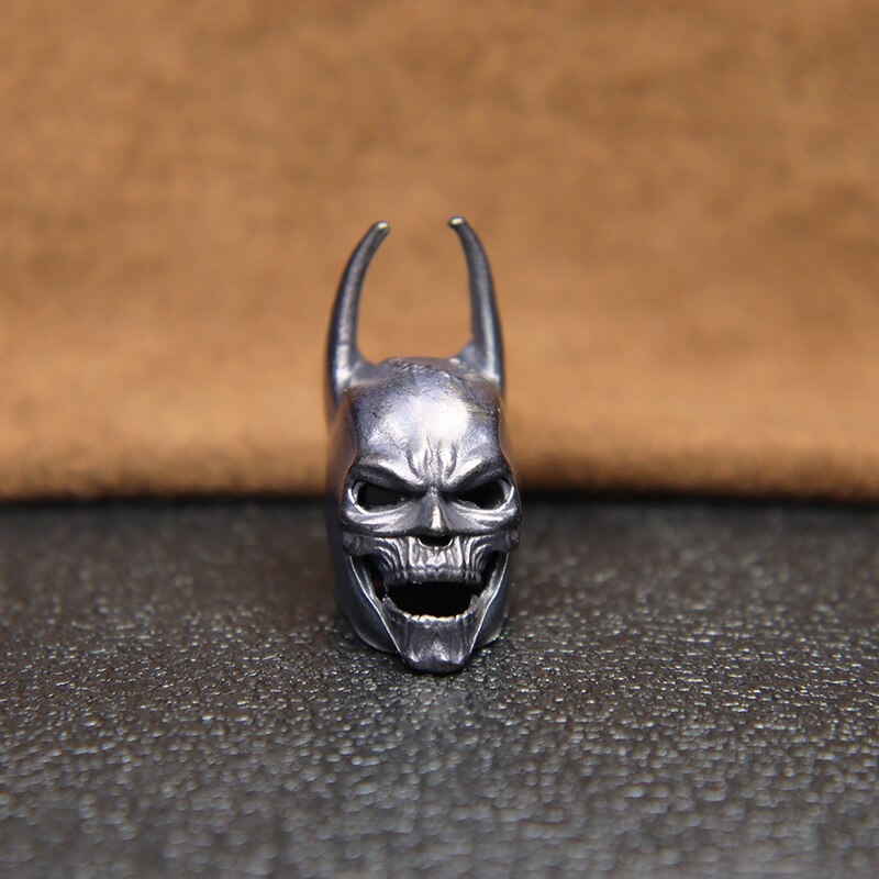 Batman Skull 550 Paracord Beads: Dark Knight Vibe - Beadshub