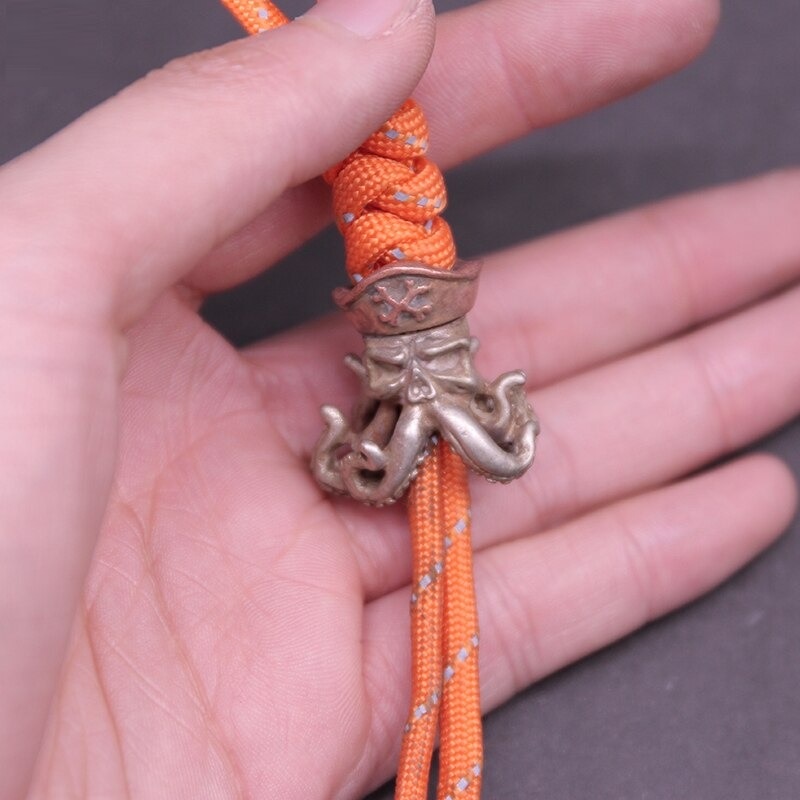 Captain Octopus Skull Parachute Cord Beads: Nautical Charm - Beadshub