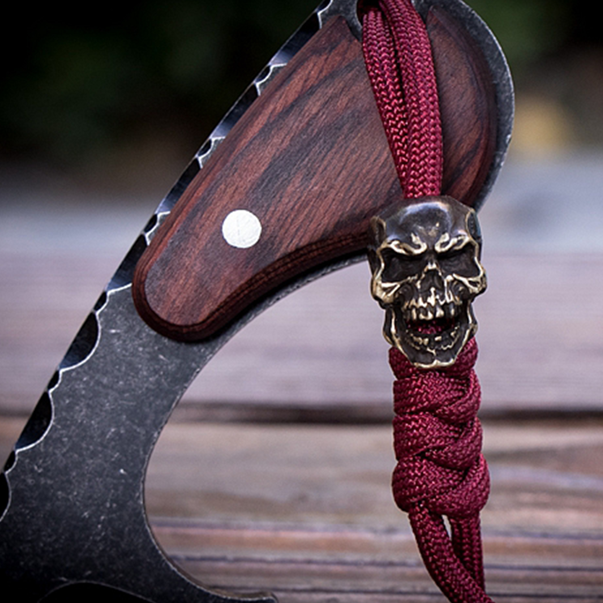 Dark Skull Bead Beads for Paracord Bracelets with Sinister Vibe - Beadshub