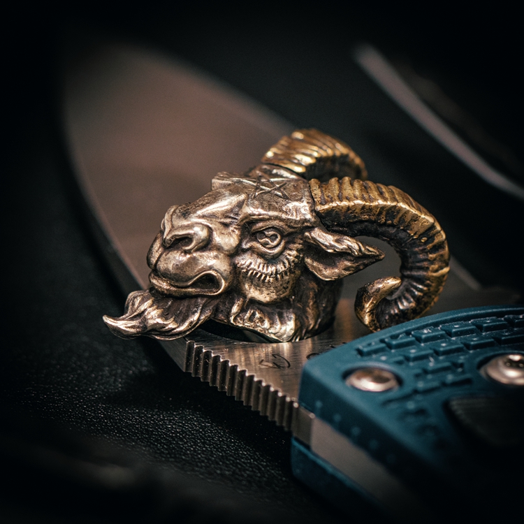 Goat Bead Brass Paracord Beads for Rugged Adventure - Beadshub