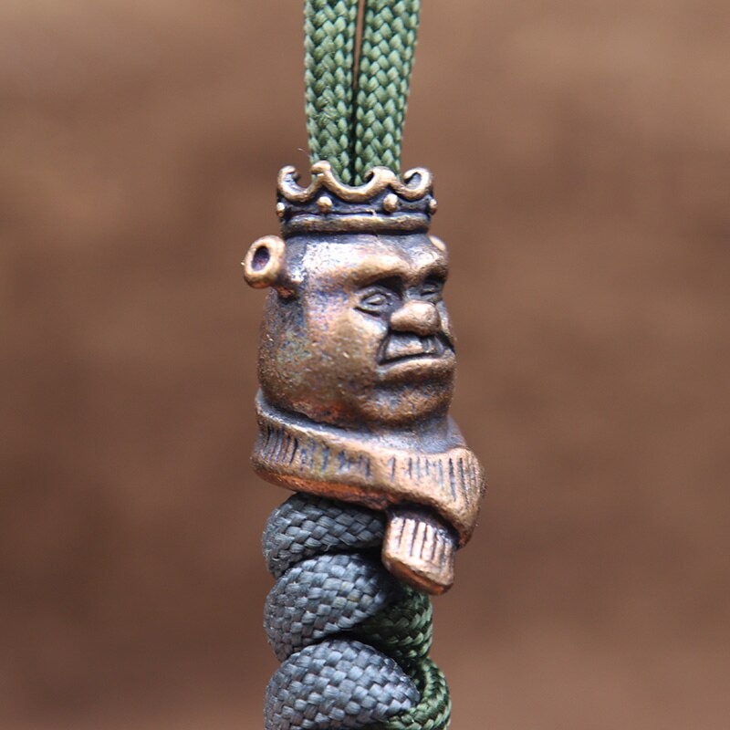 King Shrek Copper Brass Paracord with Beads: Enchanting Design - Beadshub