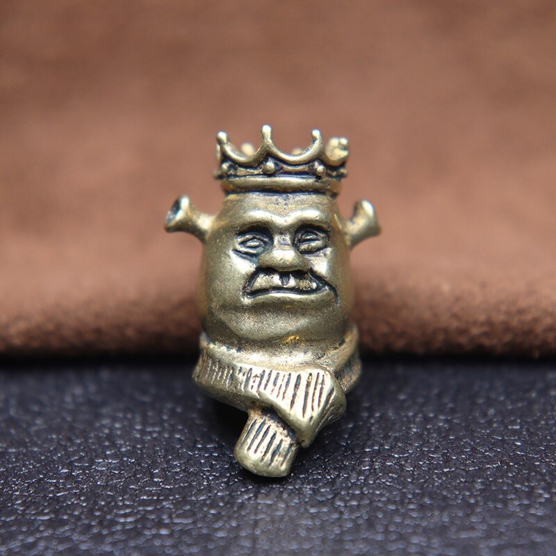 King Shrek Retro Brass Paracord with Beads: Mythical Style - Beadshub