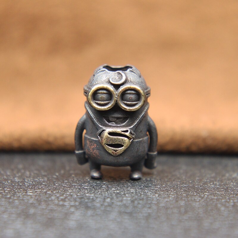 Superman Minion Black Bead: Paracord Beads for Unique Lanyards - Beadshub