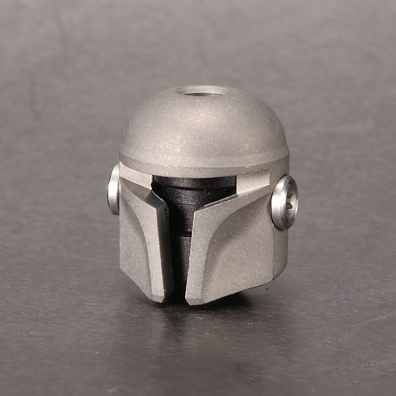 Titanium Mandalorian Helmet Matt Style - Star Wars EDC - Beadshub