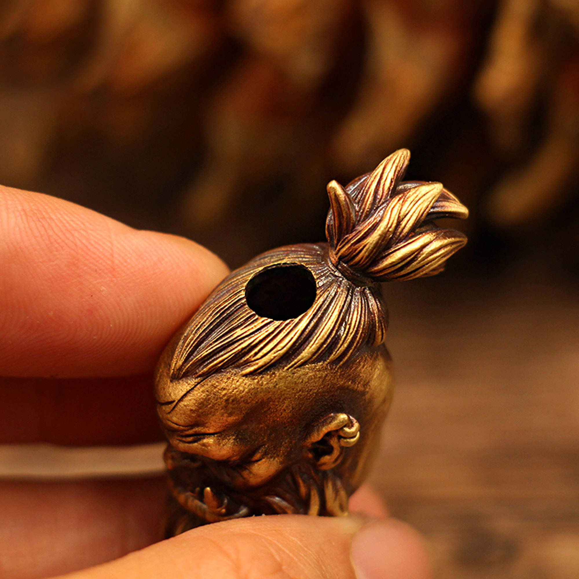 War Orc Chief Bead: Powerful EDC Lanyard Bead - Beadshub