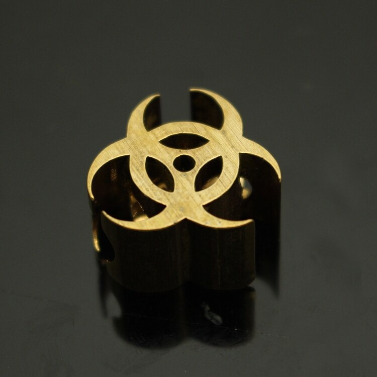 Biohazard Symbol Parachute Cord Beads: Hazardous Style - Beadshub