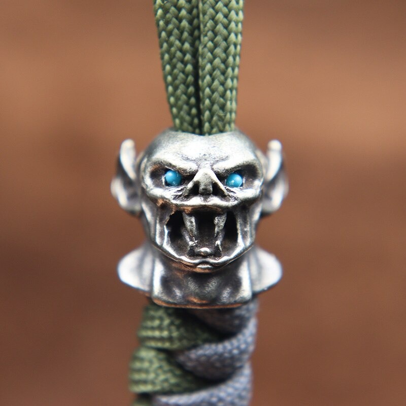 Blue Eyes Vampire Bead: Parachute Cord Beads for Unique Lanyards - Beadshub