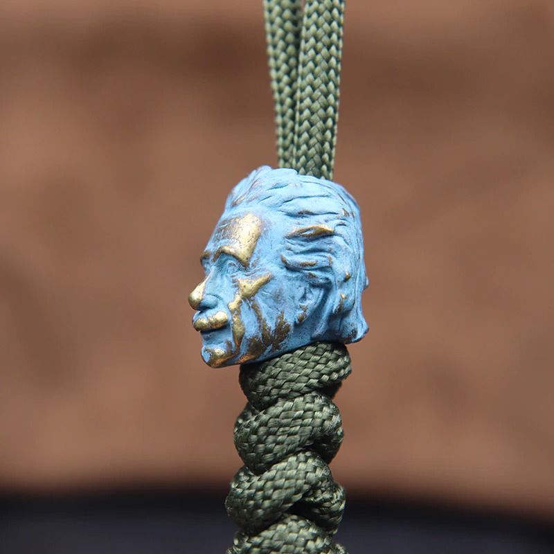 Albert Einstein Bead: EDC Beads for Genius Paracord Projects - Beadshub