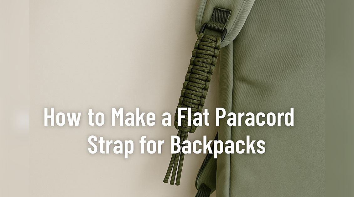 How to Make a Flat Paracord Strap for Backpacks - Beadshub