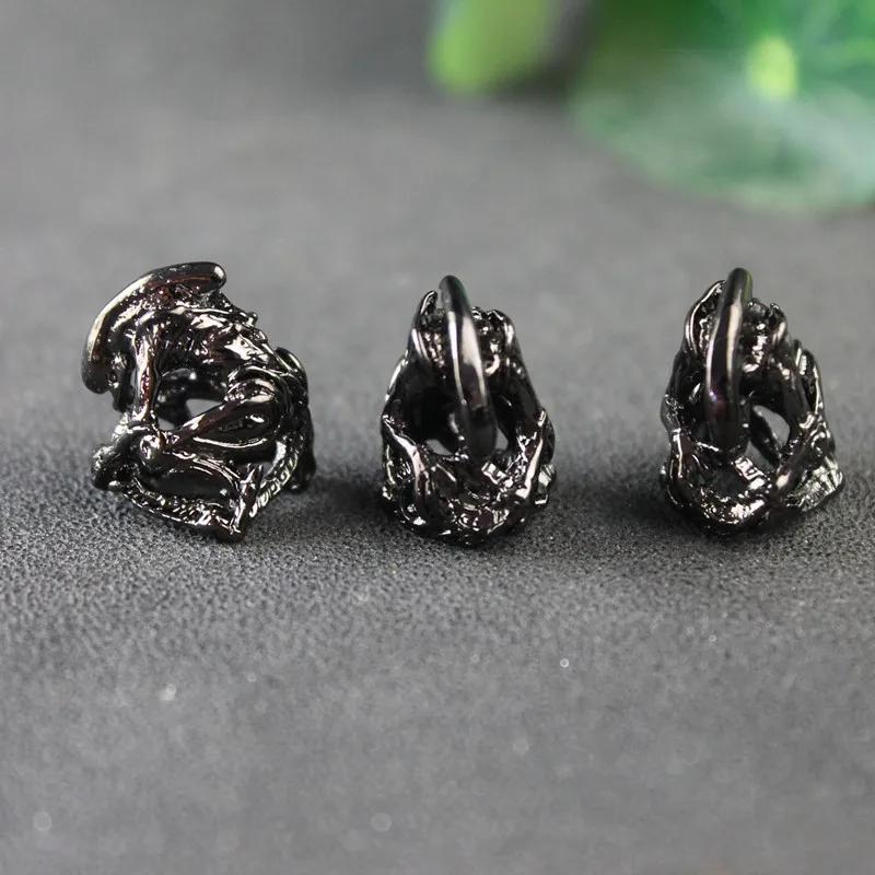 Alien Xenomorphs Black Brass Knife Paracord Beads Bracelet Lanyards ...
