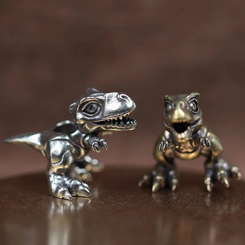 Tyrannosaurus T-Rex Dinosaur Brass Paracord Knife Beads Bracelet ...